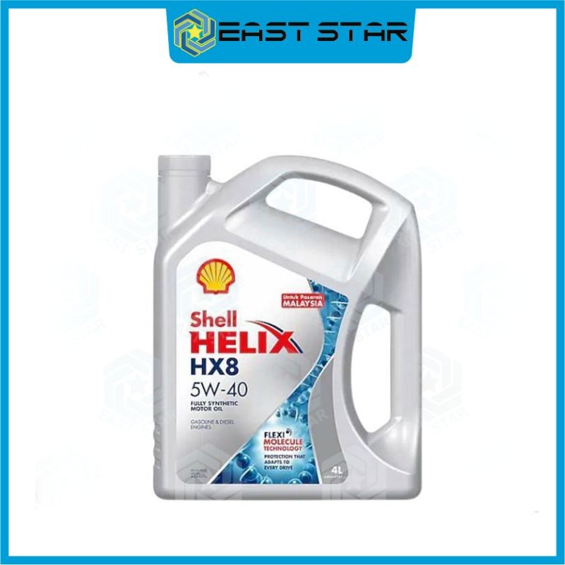 SHELL HELIX HX8 5W40 Fully Synthetic Engine Oil (4L) (Untuk Pasaran ...