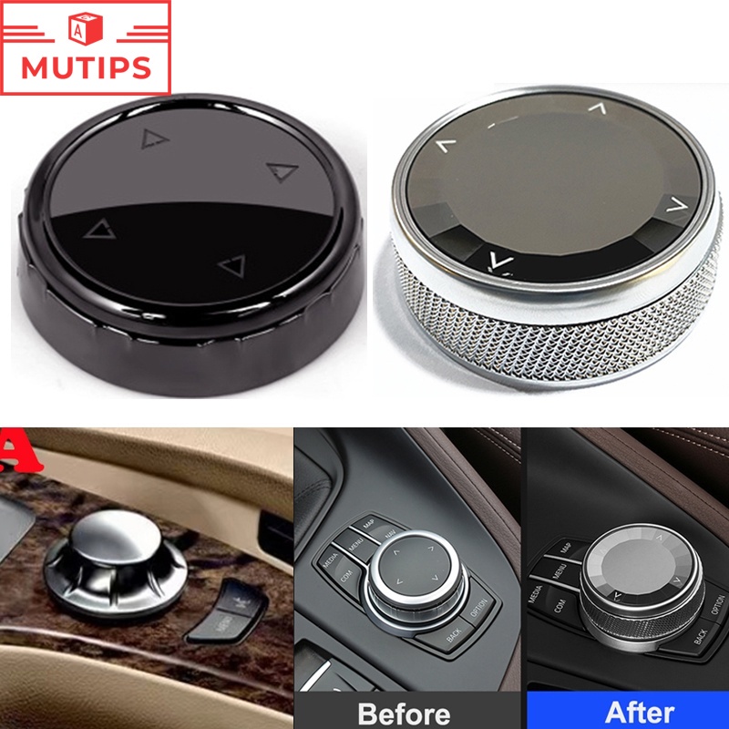 Crystal/Ceramic Car Multimedia Buttons Knob Cover for BMW E60 E61 E87 ...
