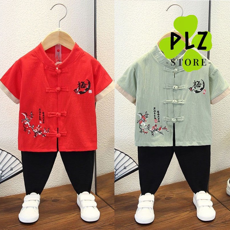 b 2023 CNY Kids Hanfu Girl Boy Chinese New Year Clothes Children ...