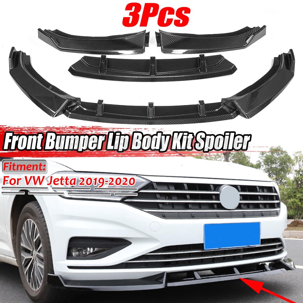 3PCS Car Front Bumper Splitter Lip Spoiler Diffuser Protection ...