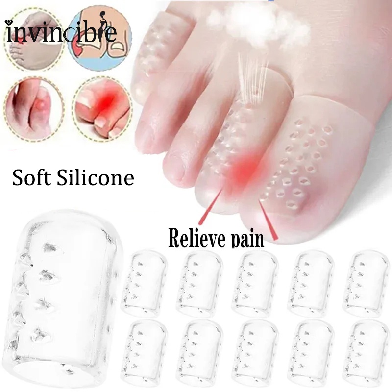 Silicone Toe Caps/ Anti-Friction Breathable Toe Protector/ Prevents ...