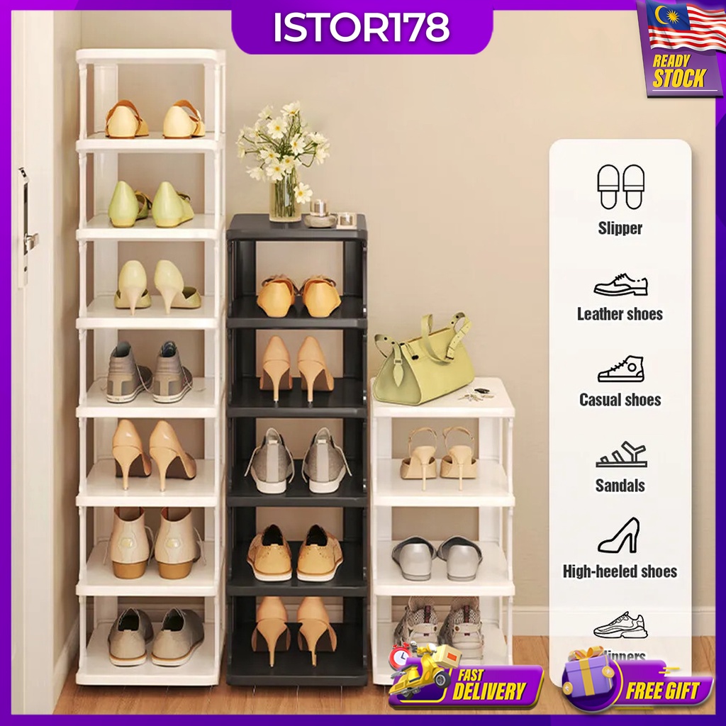 ISTOR😺9 LAYERS SHOE RACK MULTI-LAYER SHOES CABINET STORAGE ORGANIZER ...
