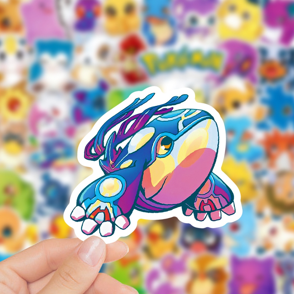 POKEMON 50 pcs Waterproof Non Repeating Stickers Pack | Shopee Malaysia