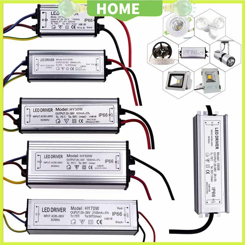 HOME WI AC85-265V LED Driver Power Supply Transformer 10W 20W 30W 50W ...