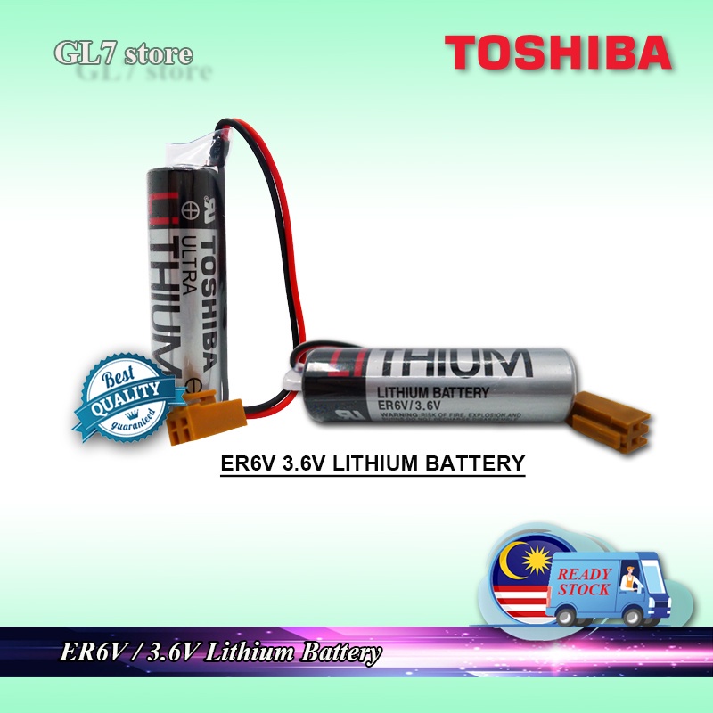 TOSHIBA ER6 ER6V 3.6V 2400mAh LITHIUM BATTERY ER6 ER6V | Shopee Malaysia
