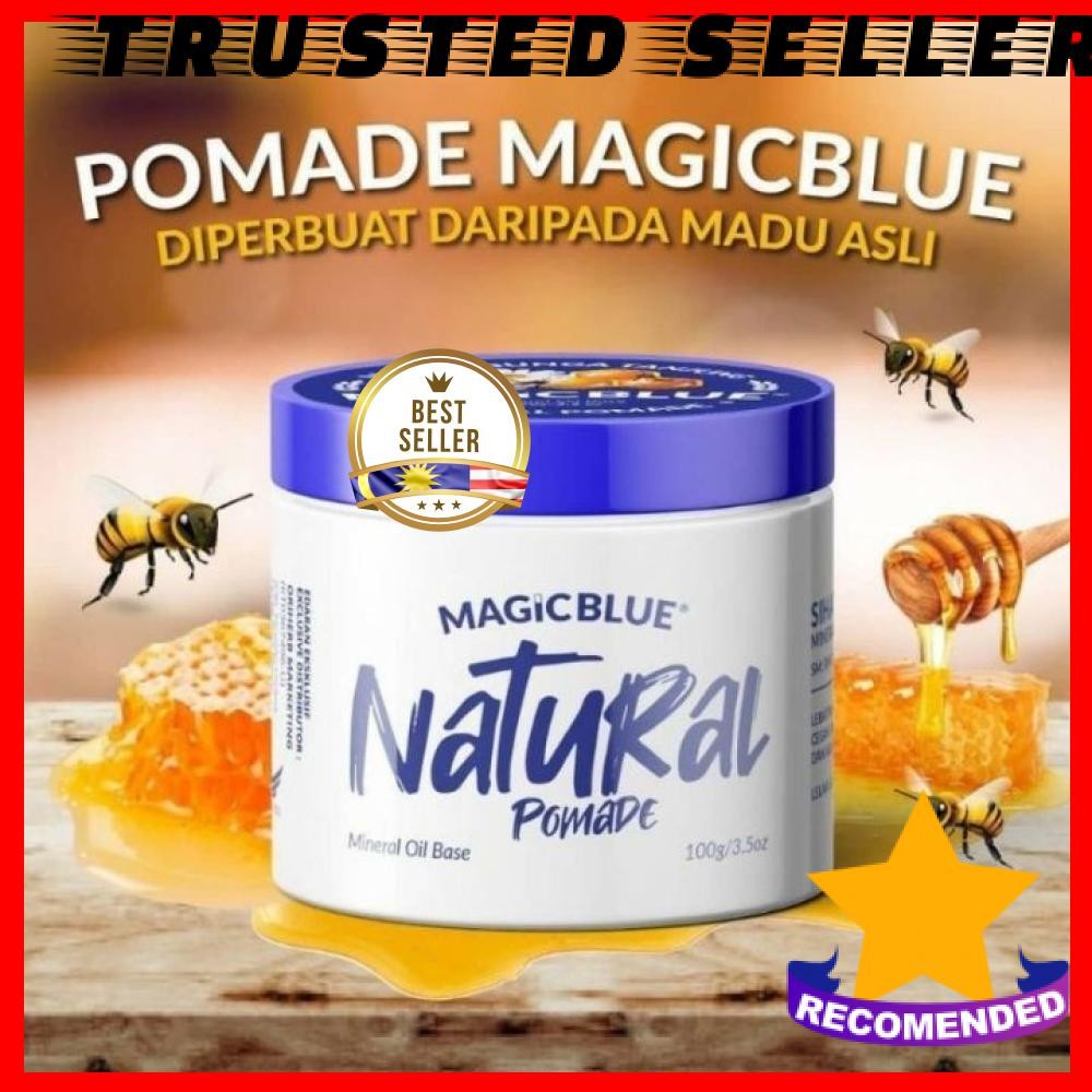 Pomade Magic Blue Original Unisex Hair Styling Gel Pendandan Rambut ...