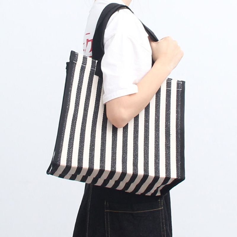 Beg canvas, kapasitas besar, beg beli yang ramah dengan persekitaran ...