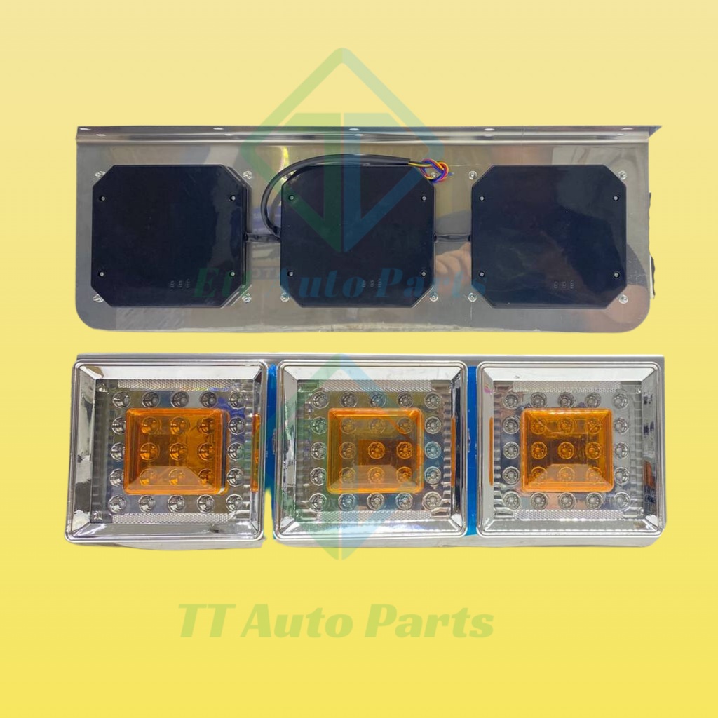 Truck Lori 24V LED Tail Lamp Signal Brake 24 Inch Square Reverse ...