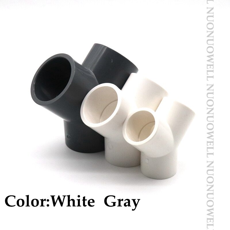 Y-Type PVC Tee Connector Water Supply Tube Joint Y Inclined Three-way ...