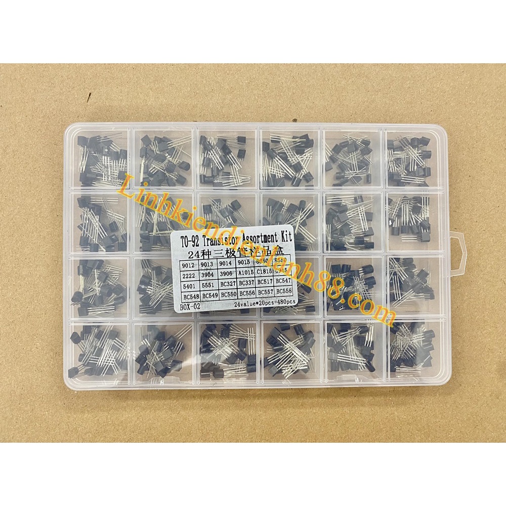 Combo of 24 types of pin Transistors (24 types of 20 each). | Shopee ...