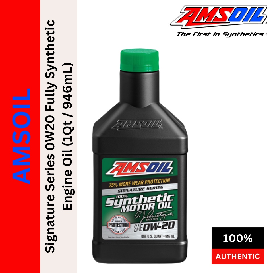 AS-2-ASM-QT (𝐌𝐀𝐃𝐄 𝐈𝐍 𝐔𝐒𝐀) Amsoil Signature Series 0W20 Fully Synthetic ...