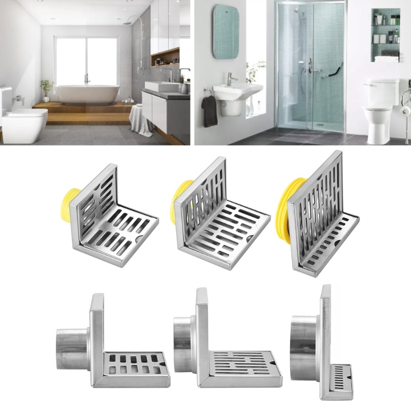 PCF* Anti-wear L Shape Stainless Steel Bathroom Tile Insert Floor ...