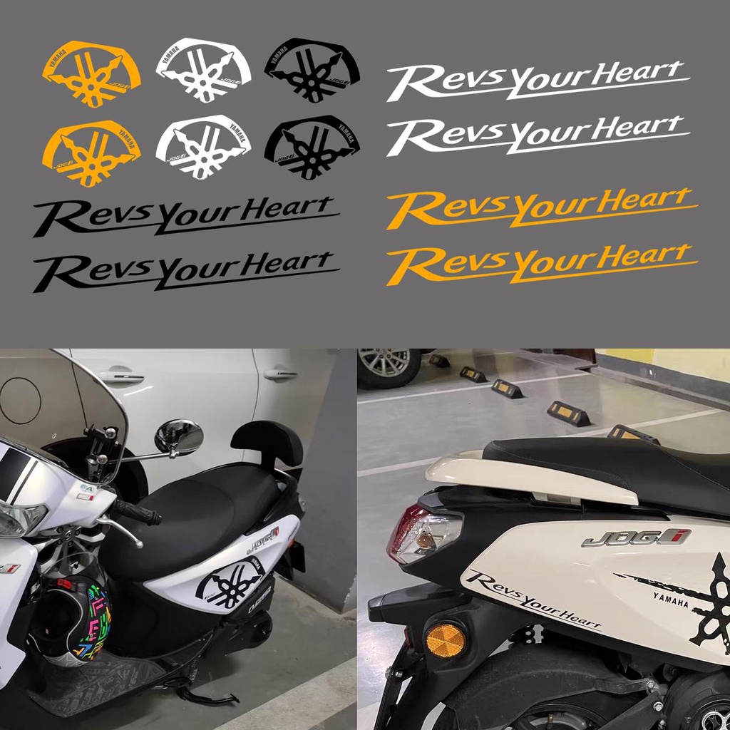 2 Pieces of Yamaha I125 Revs Your Heart Logo Motorcycle Stickers Yamaha ...