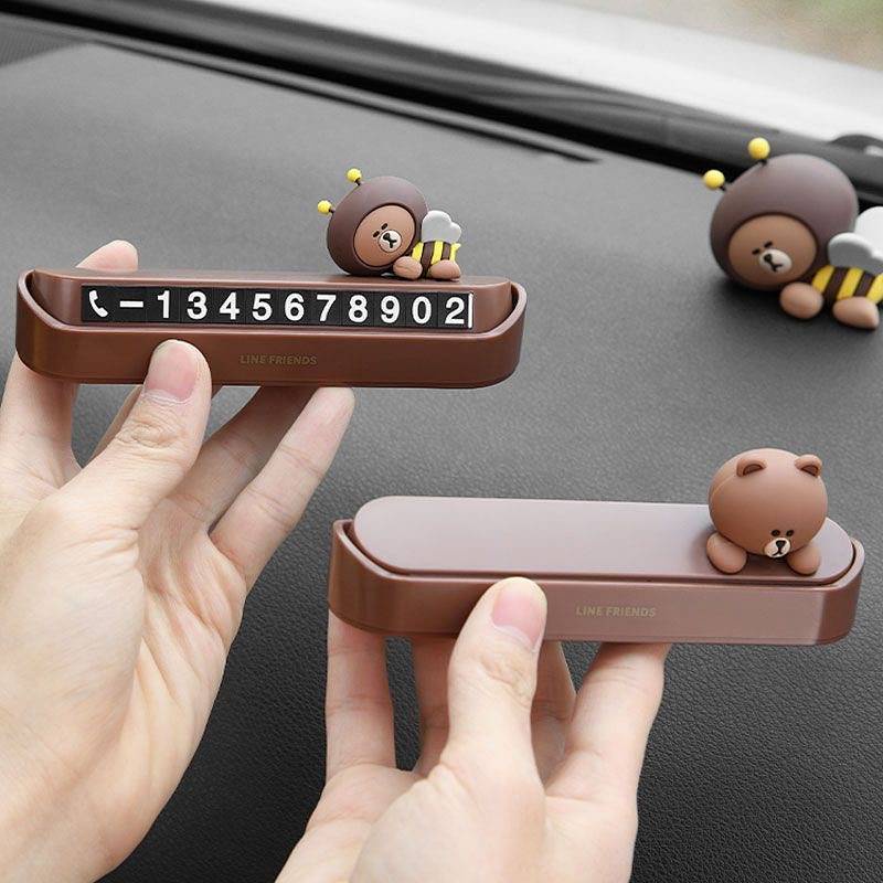Car Moving Phone Card High-End Temporary Parking Number Plate Stickers ...