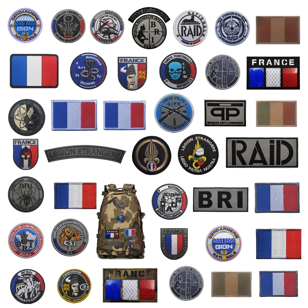 Velcro Patch Outdoor Products GIGN GIPN BRI Tactical Sticker French ...