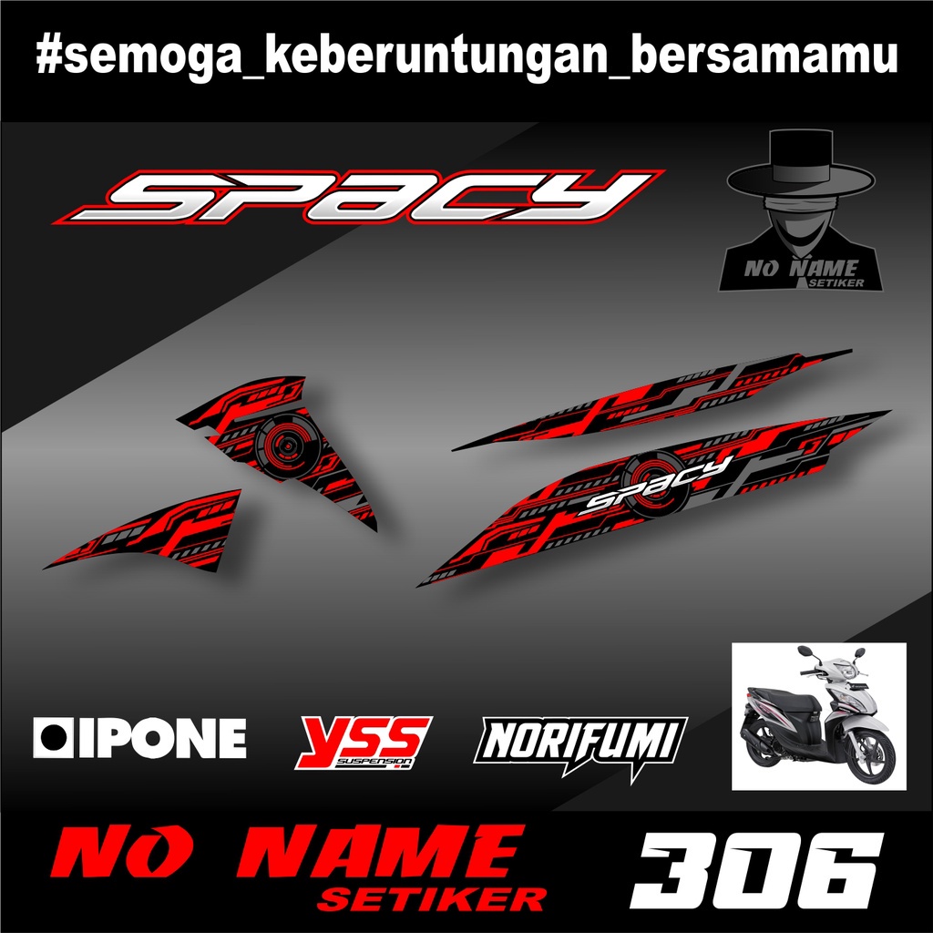 Honda SPACY MOTORCYCLE STICKER STRIPING (306)/decal Motorcycle List ...