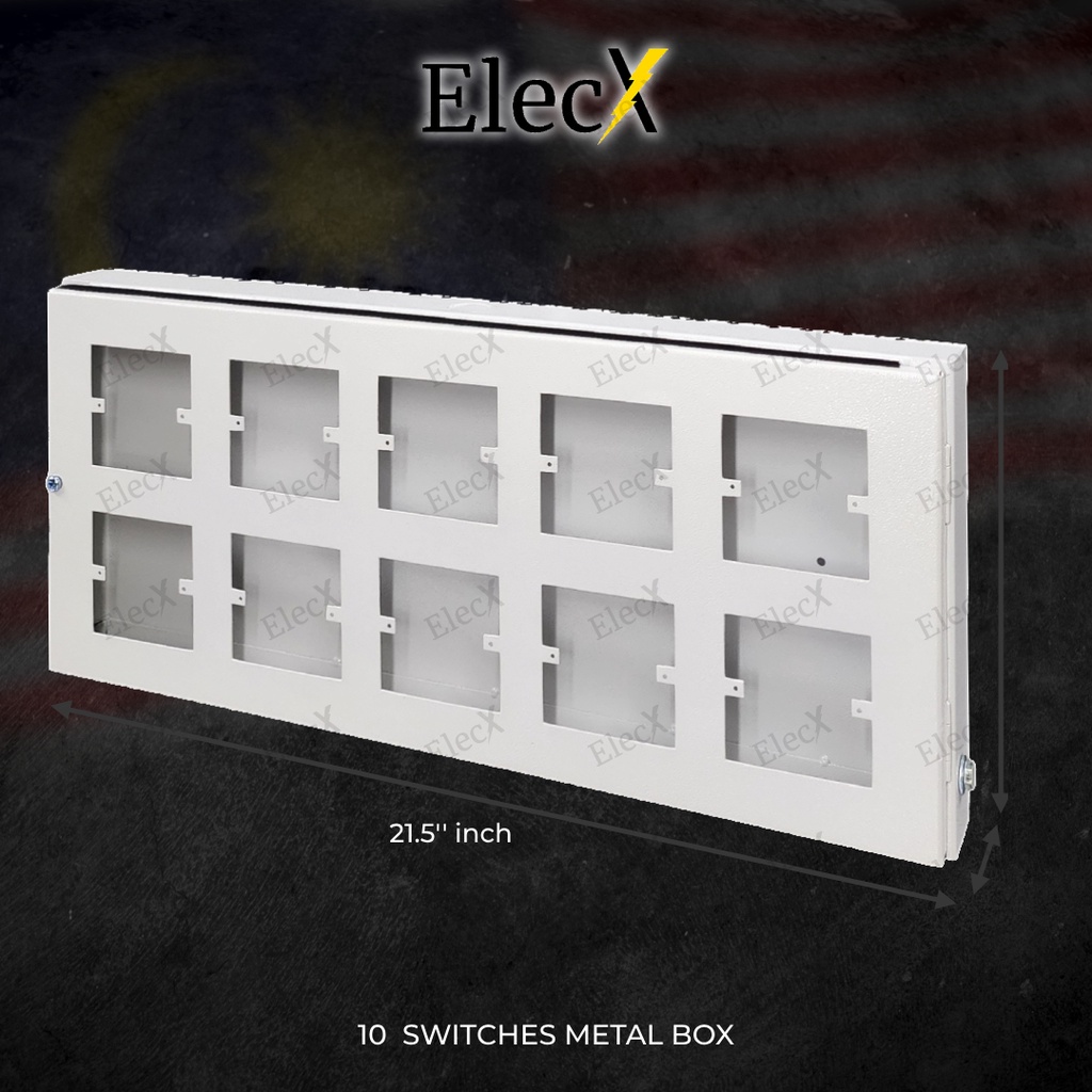 10 SWITCHES METAL BOX SWITCH SOCKET 4S 6S 8S 10S WAY ELECTRICAL CENTER ...
