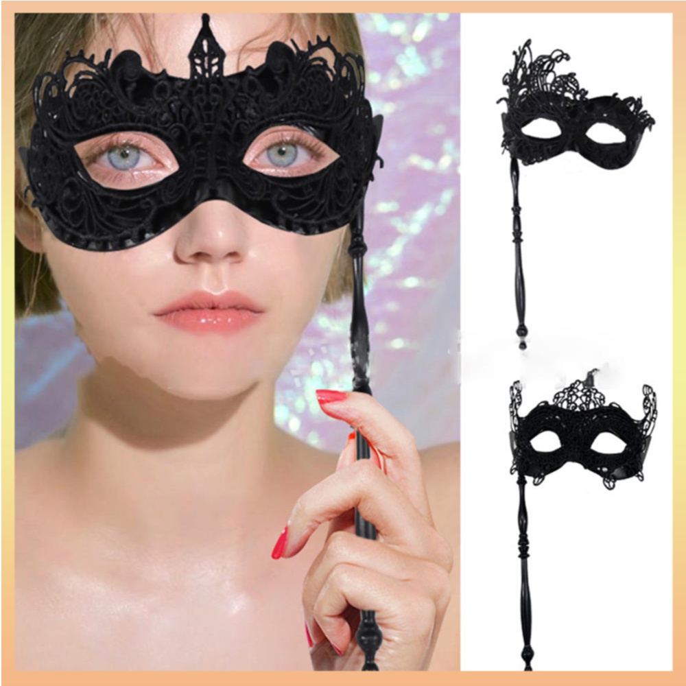 Masquerade Mask For Women Masquerade Mask With Holding Stick Mardi Gras ...