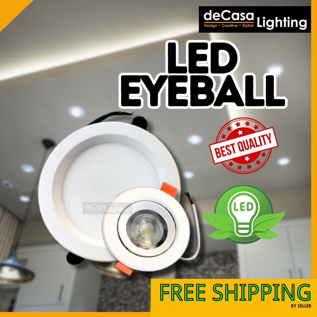 Modern LED Eyeball 7W/12W Recessed Spotlight Downlight Display lighting ...