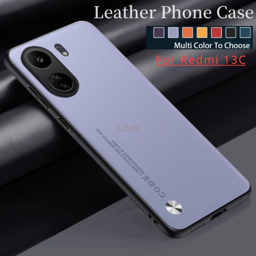 Casing For Redmi 13C 13 C Redmi13C 4G 2023 Xiaomi PU Leather Texture ...