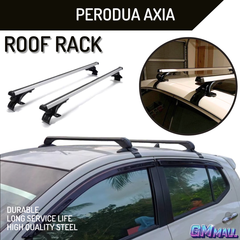 PERODUA AXIA Car Roof Top Cargo Carrier Rack Luggage Rail Bar Rak ...