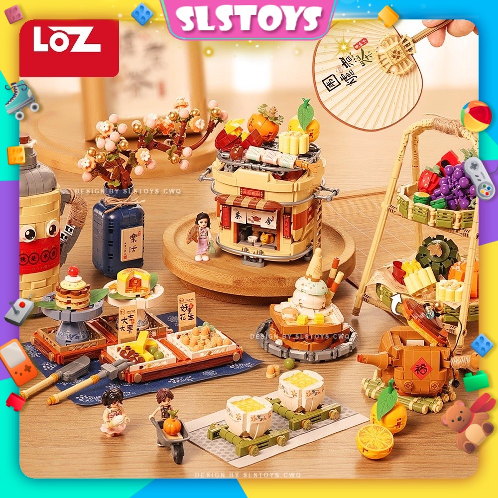 LOZ IDEAS Mini Block 1388 / 1389 / 1390 / 1391 Reunion Tea Time China ...