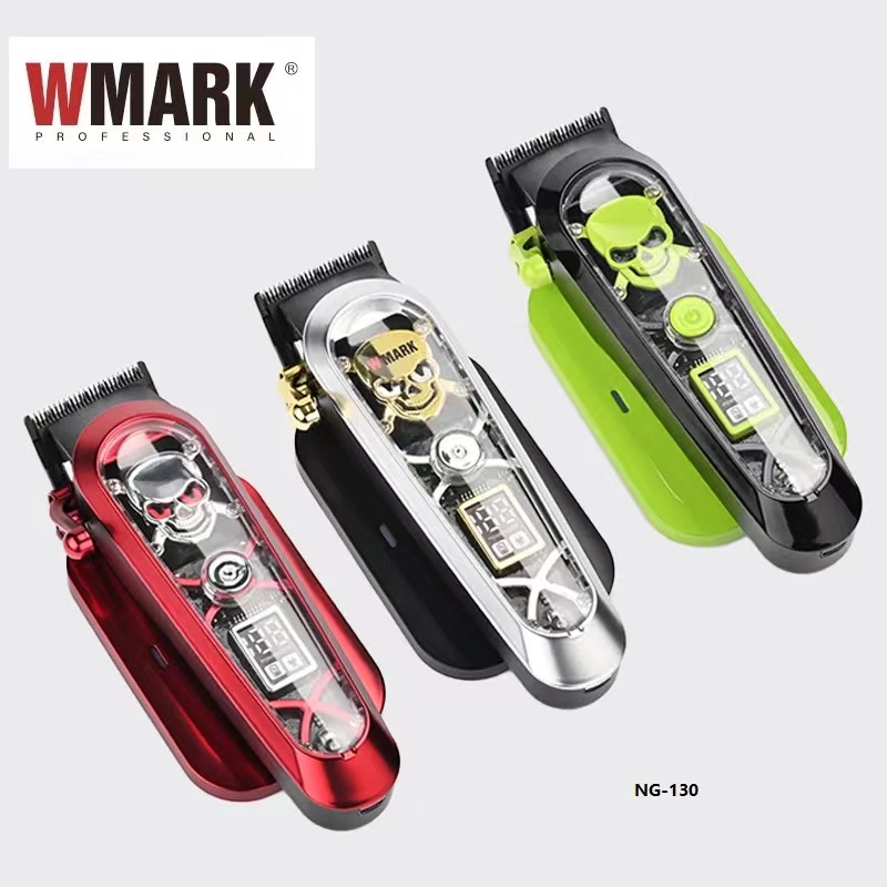 New!WMARK NG-130 Wireless Charging Hair Clipper High Speed Professional ...