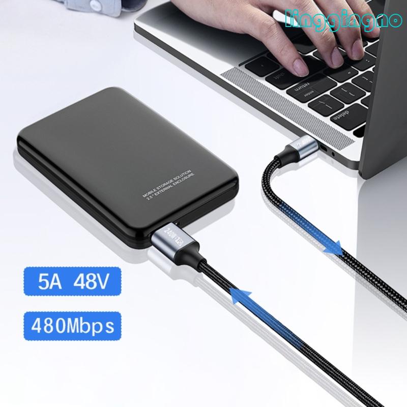 RR 240W USB Type C Cable Power Line QC3 0 480Mbps USB-C to USB C For ...