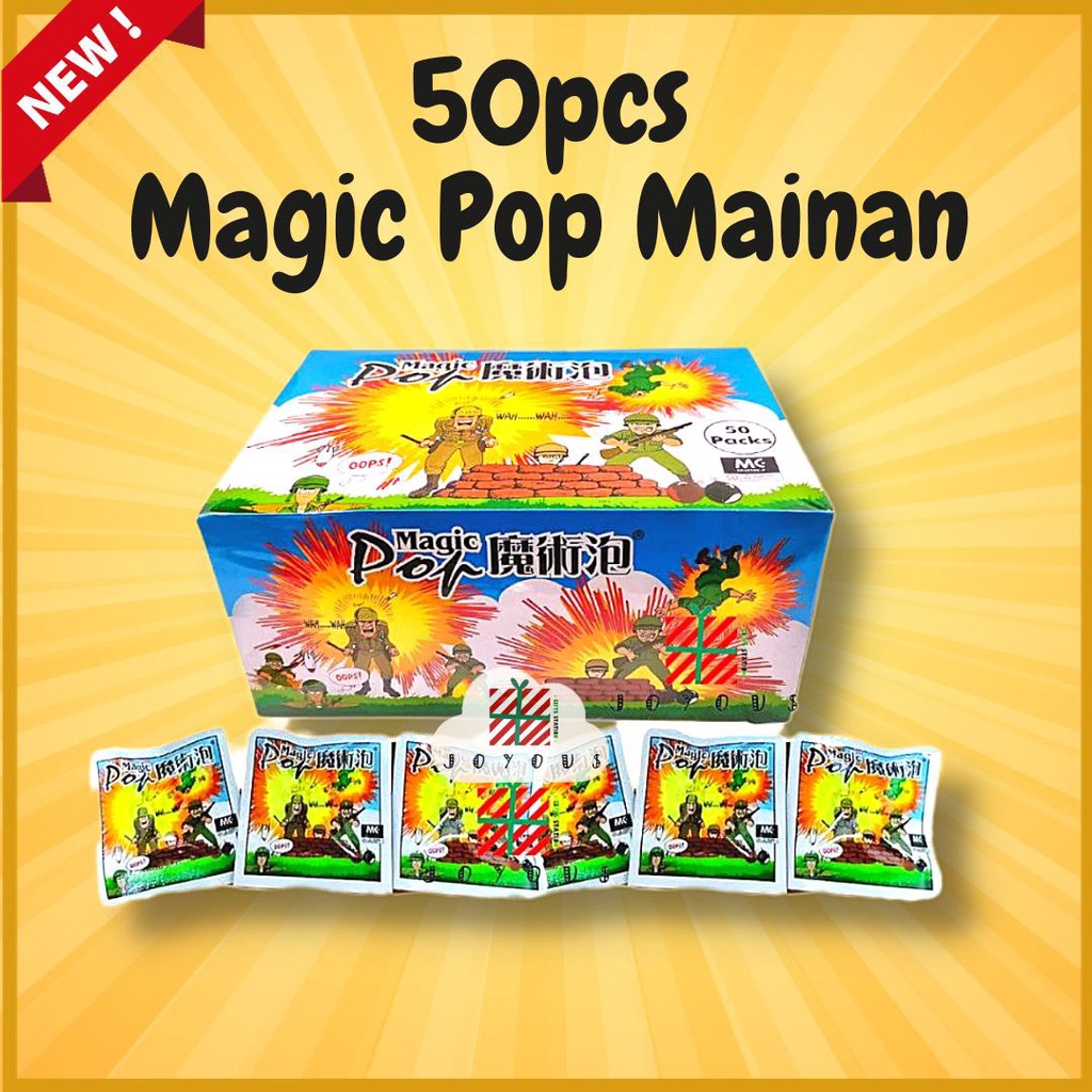 50pcs Magic Pop Mainan 魔术泡 | Shopee Malaysia