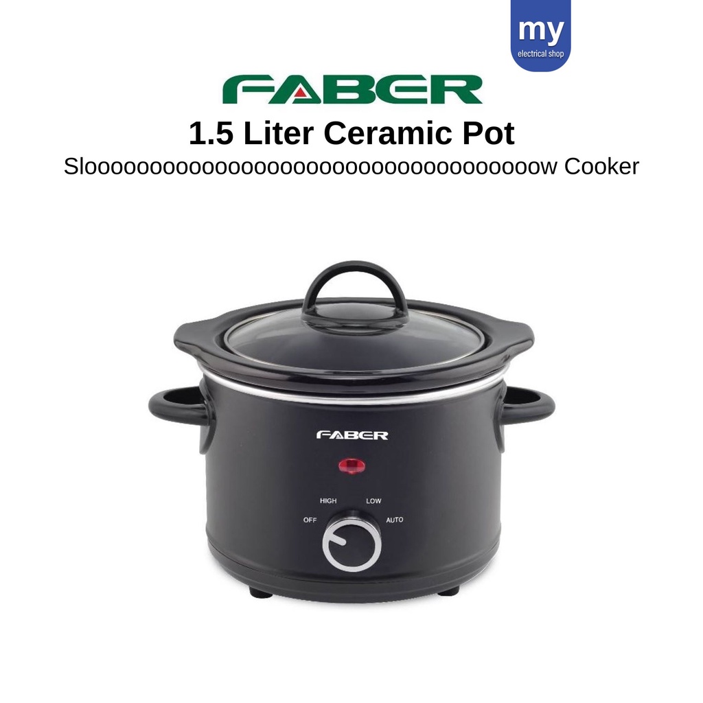 Faber Small Slow Cooker 1.5 Liter FSC 150BK FSC150BK FSC150 | Shopee ...