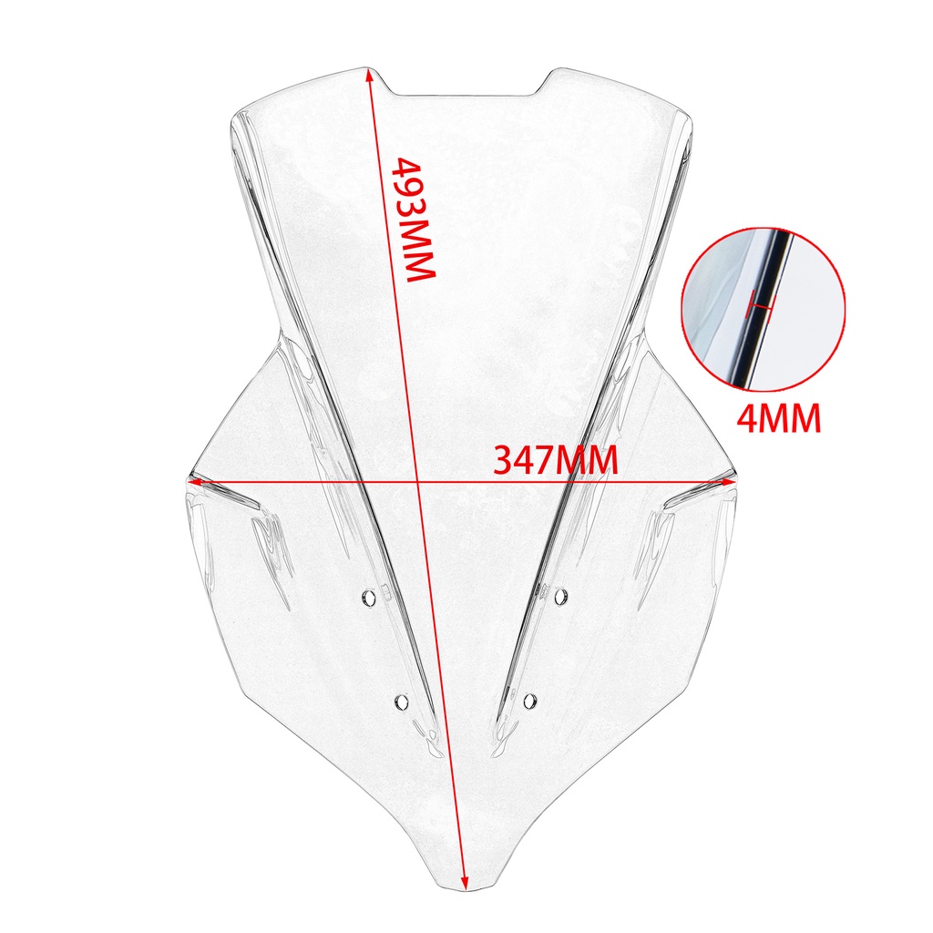 LJBKOALL Fit MT10 SP Windshield Windscreen for Yamaha MT 10 SP MT-10 ...