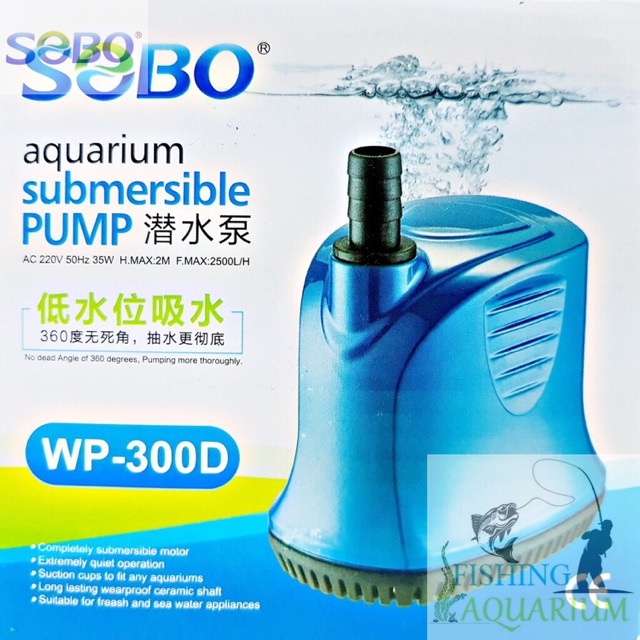 FISHING & AQUARIUM SOBO Aquarium Submersible Water Pump WP-300D ...