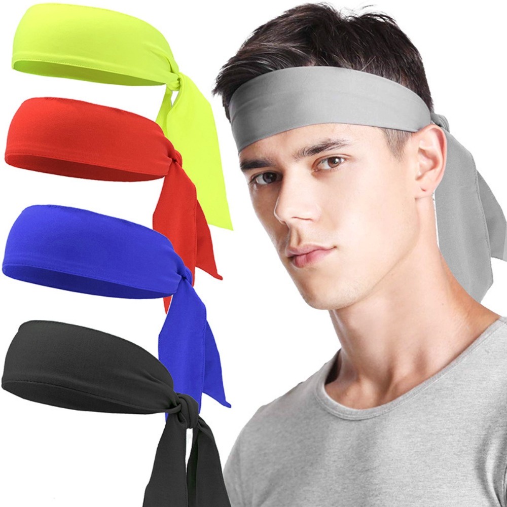 Head Tie & Sports Stretch Headband Tennis Bandana Men, Women Sweatband ...