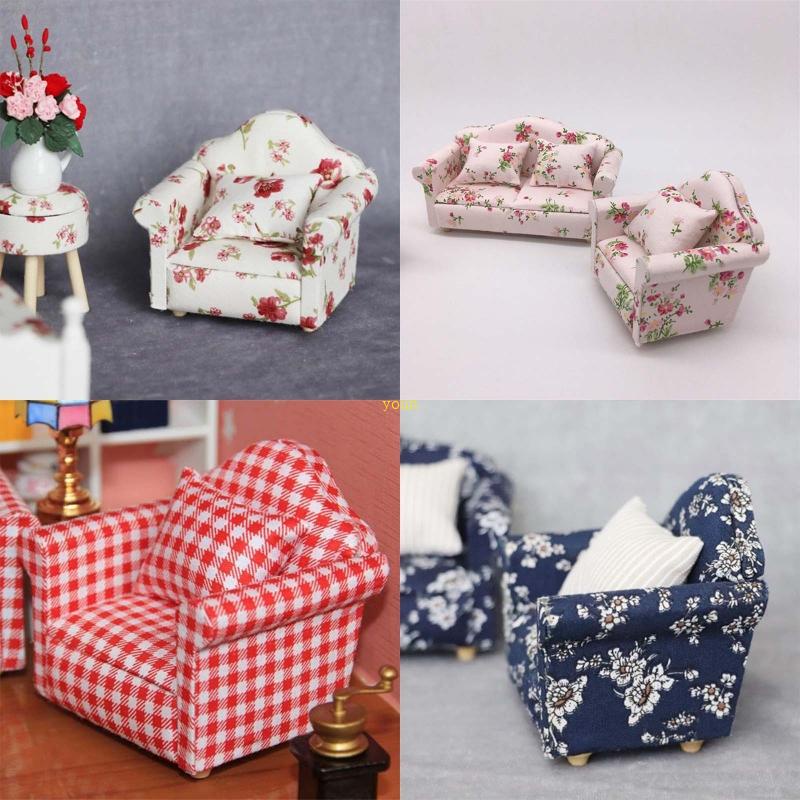 youn Cloth Sofa Rural Floral Armchair Mini for Play Furniture Children ...