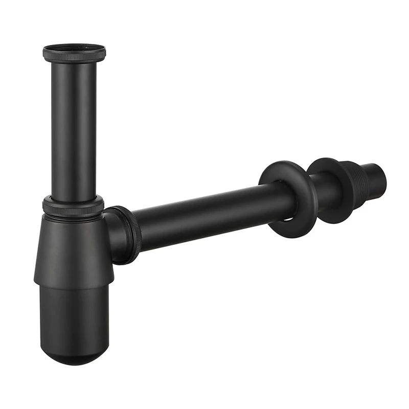 Bathroom Basin Sink Wall Drain P-Trap Adjustable 1-1/4 Bottle Trap ...