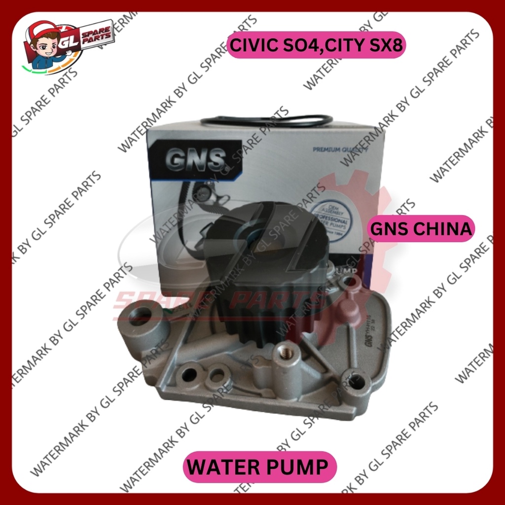 GNS WATER PUMP HONDA CITY 1.5 SX8 CIVIC SO4 1.5 1.6 (1 YEAR WARRANTY ...