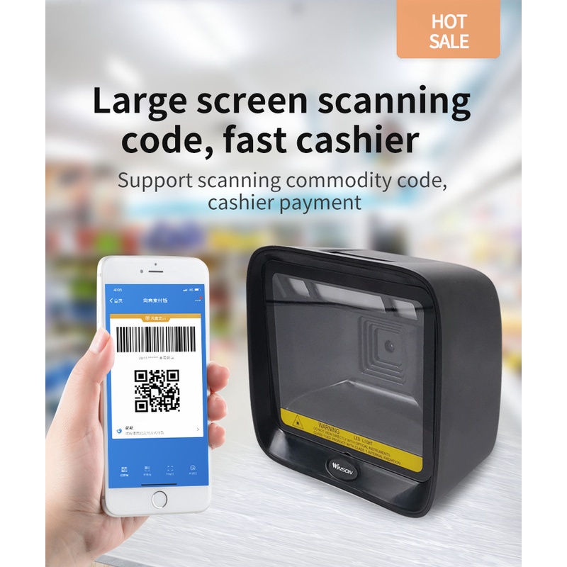 【Good Quality】Scanz Table Scanner 2D 1D QR Code Barcode Reader 扫描枪 ...
