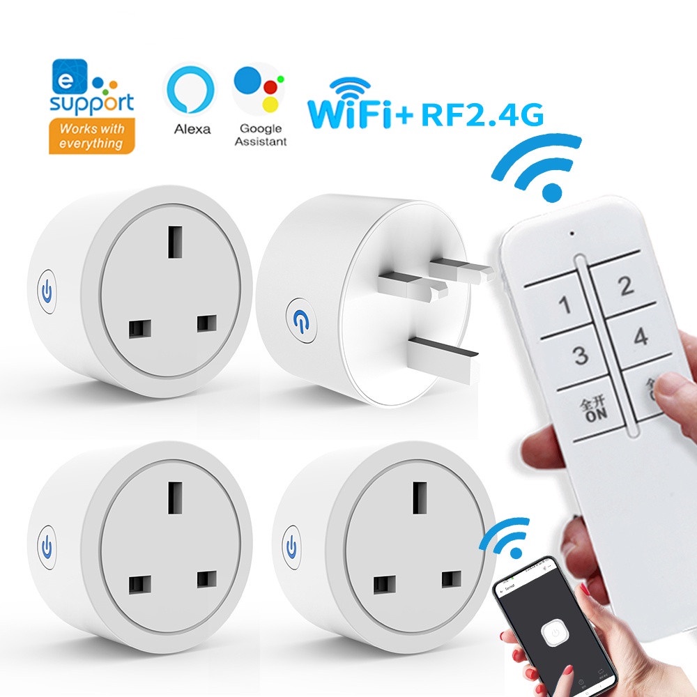 16A Wifi Smart Socket smart switch wireless switch support eWeLink App ...