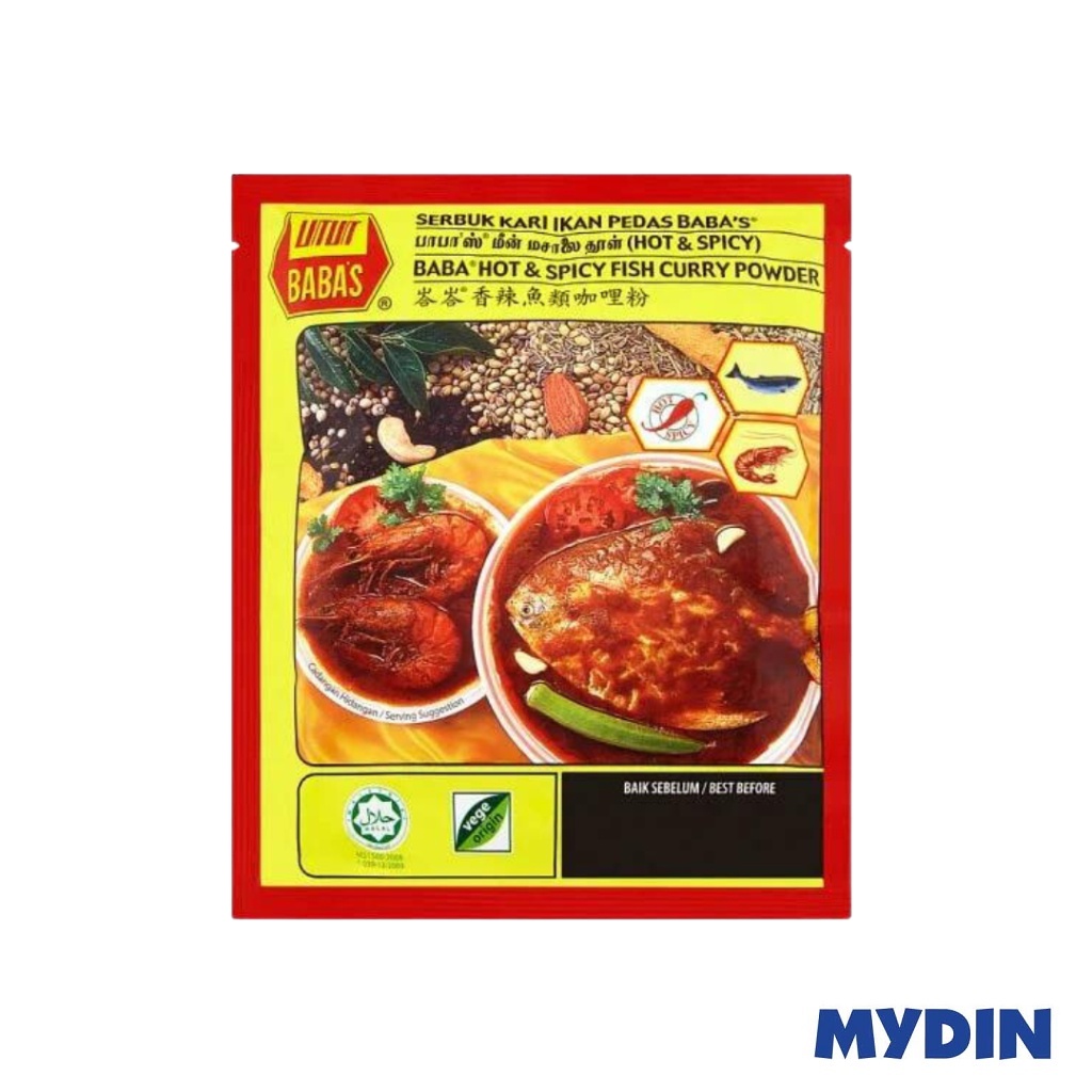 Baba's Hot & Spicy Fish Curry Powder 250g | Shopee Malaysia