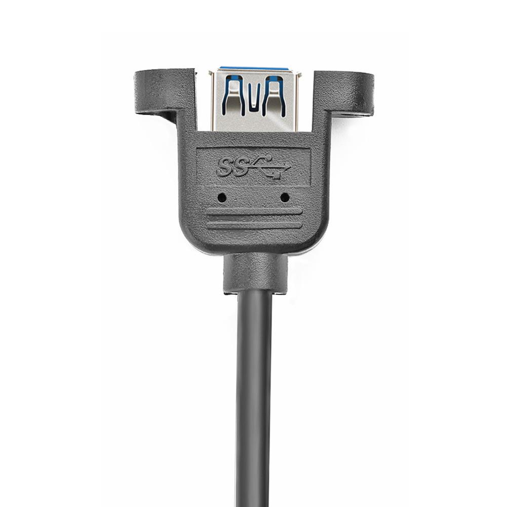 Rain USB 3.0 Extension Cable Male to Female Dual Shielded w/Screw Mount ...