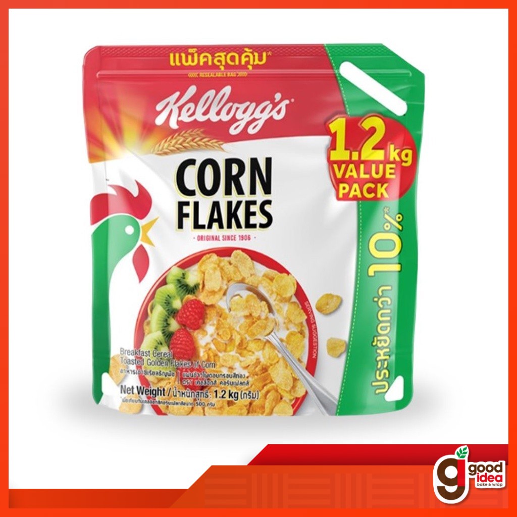 Kellogg's Corn Flakes 1.2kg [VALUE PACK] CornFlake Cereals kellogs Cornflake KELLOGGS cornflake ...