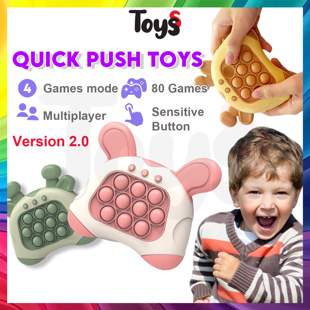 Toyss Quick Push Toy Pop It Sensory Toys Educational Toys for Kids ...