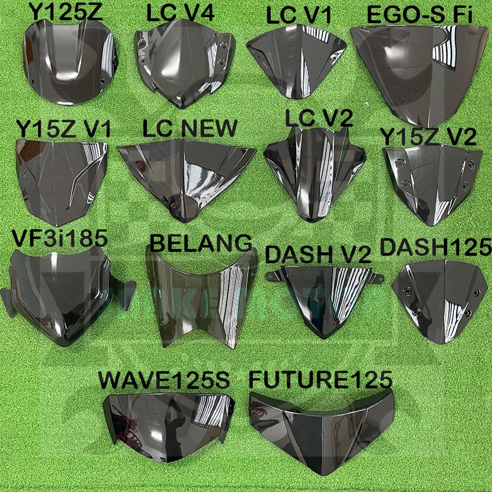 Cowling Visor (Black) for RSX/LCV8FI/SRL115/Y125Z/LC135/EGO-S FI/Y15ZR ...