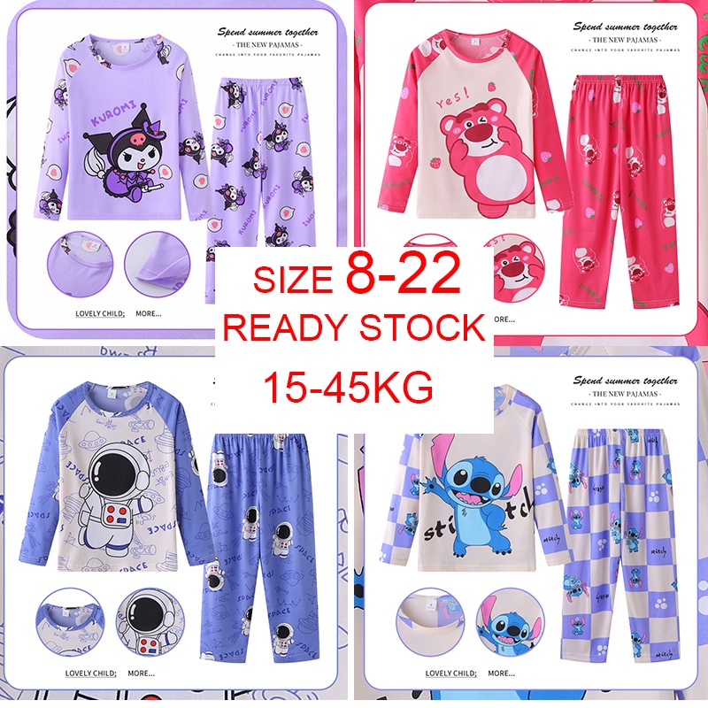 Ready Stock Pyjamas Kids baju frozen SIZE 8-22 Girl Sleepwear Kids ...