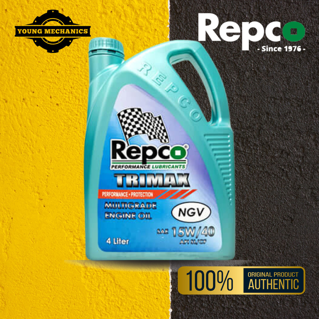 Repco TRIMAX Premium Mineral SAE 15W-40 API SL/CF (4L) | Shopee Malaysia