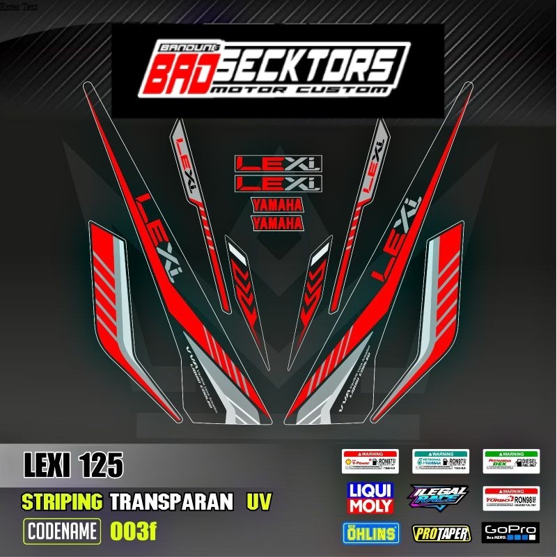 MERAH Decal Sticker Striping Variations Transparent Uv Lexi 125 2018 ...