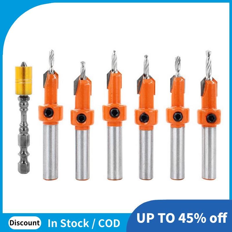 Counterbore Drill Taper Drill Kit Woodworking Opener Set Hexagon Screw ...