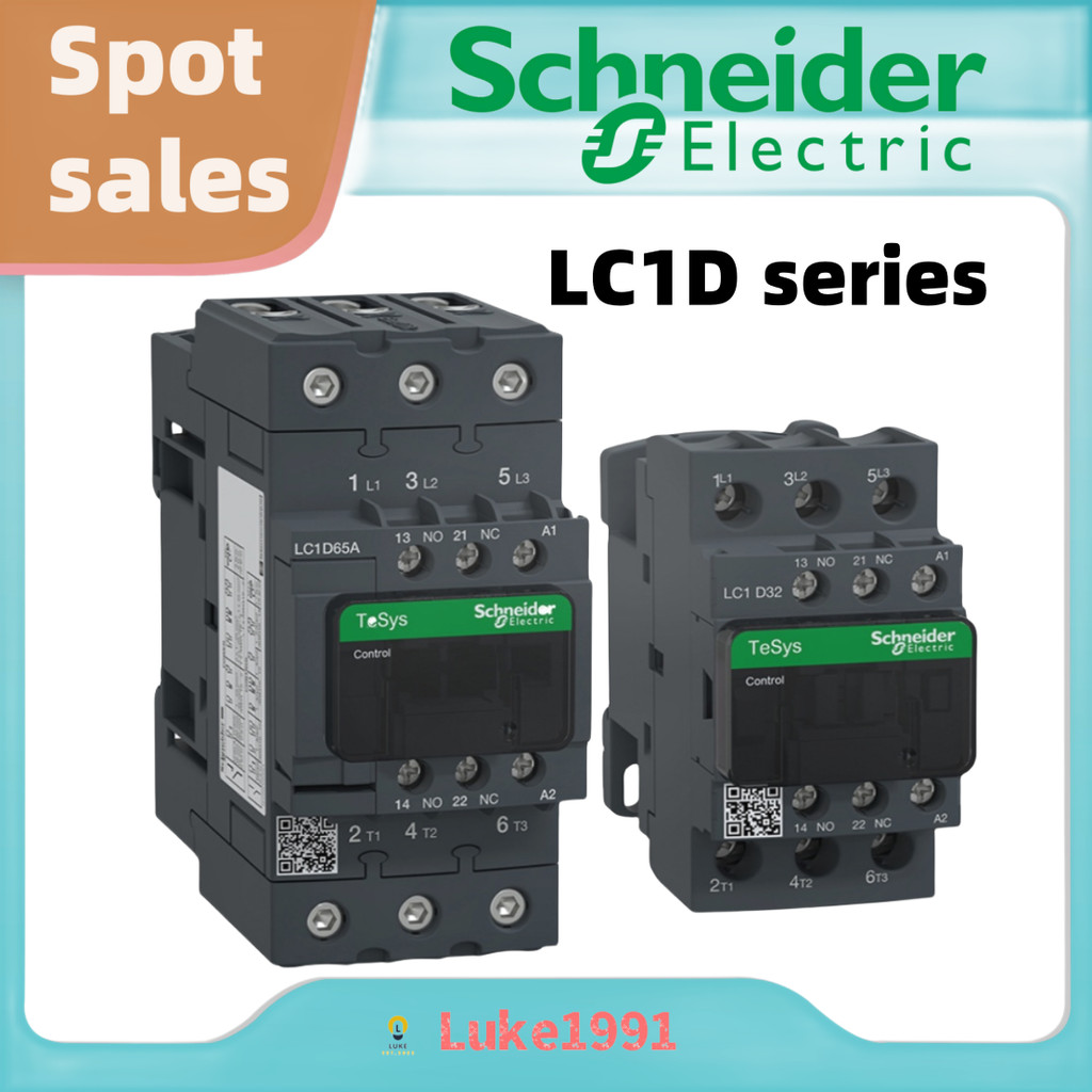 Schneider AC Contactor 220V LC1D09 18 32 50 Elevator 110V D12 25 65A 95 | Shopee Malaysia