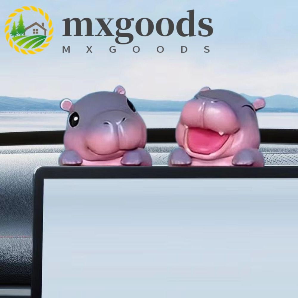 MXGOODS Moo Deng Screen Figurine, 3D Desk Toy Cartoon Computer Monitor ...