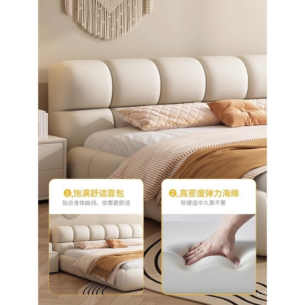 Katil Fabrik Teknologi Gaya Krim untuk Kegunaan Rumah, Bilik Tidur ...